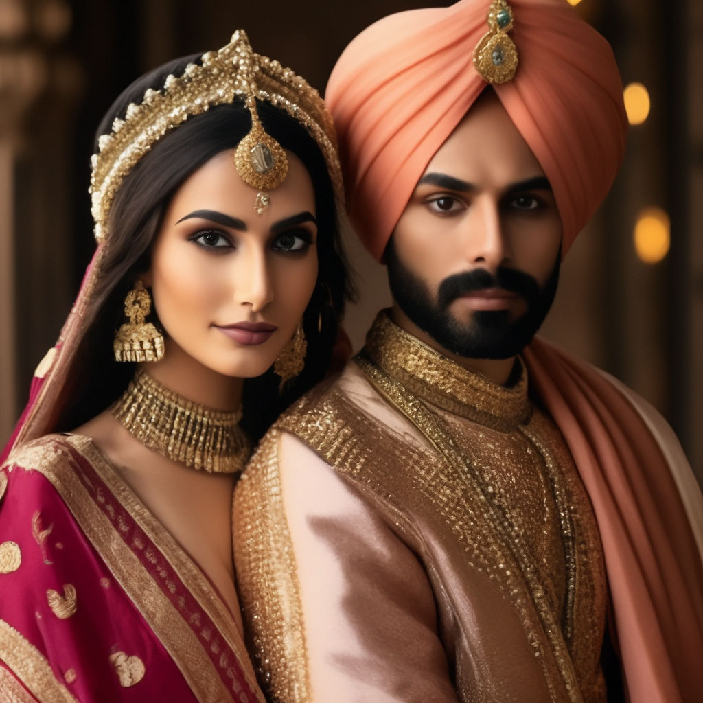 Indian Queen And King