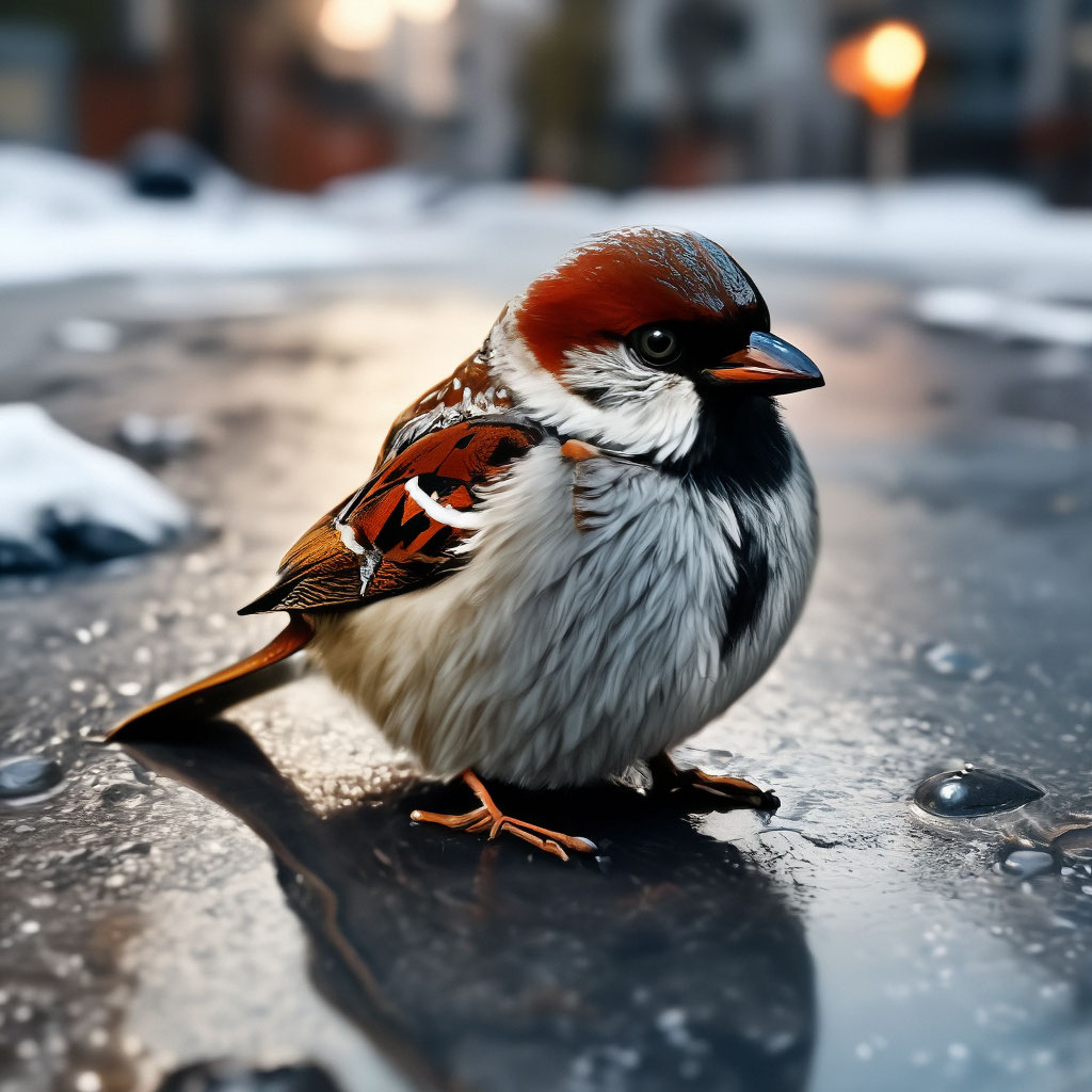 Realistic Sparrow Drawing