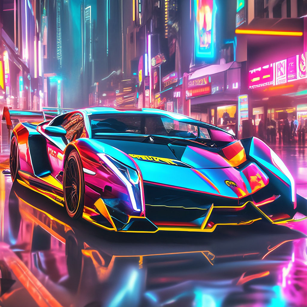 Lamborghini Veneno Rainbow