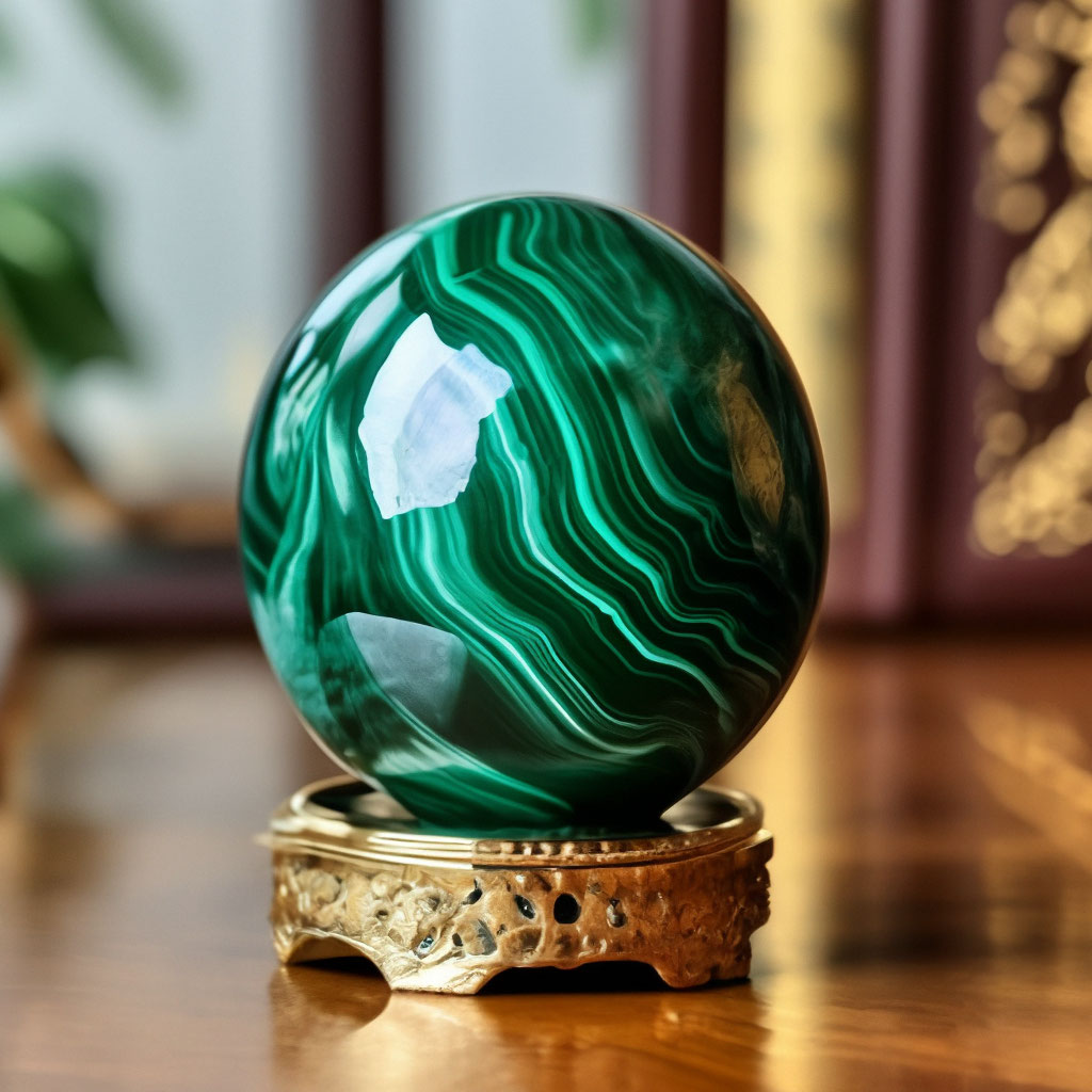 "Malachite soviet paperweight, …" — image created in Shedevrum
