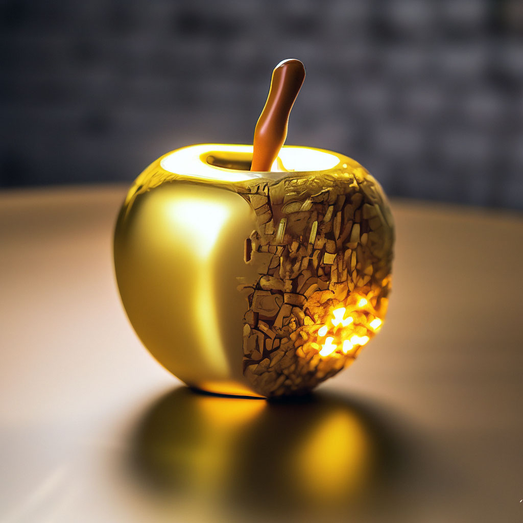 Minecraft Gold Apple Mac Wallpaper