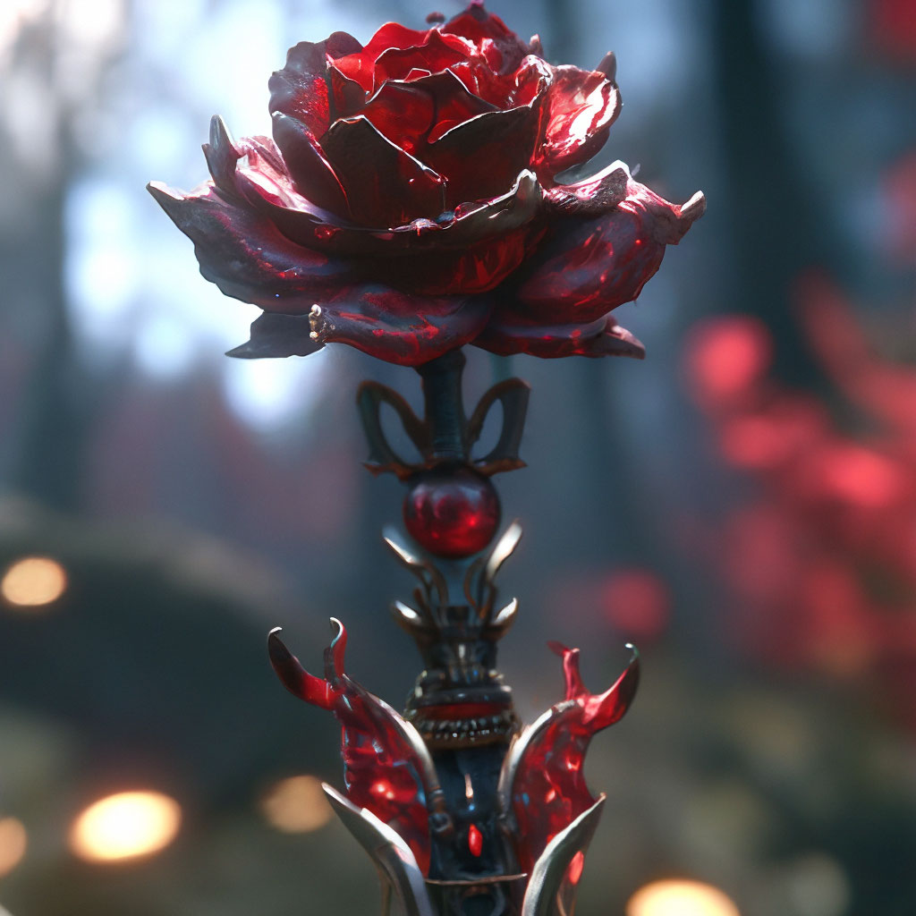 Skyrim Sanguine Rose Staff