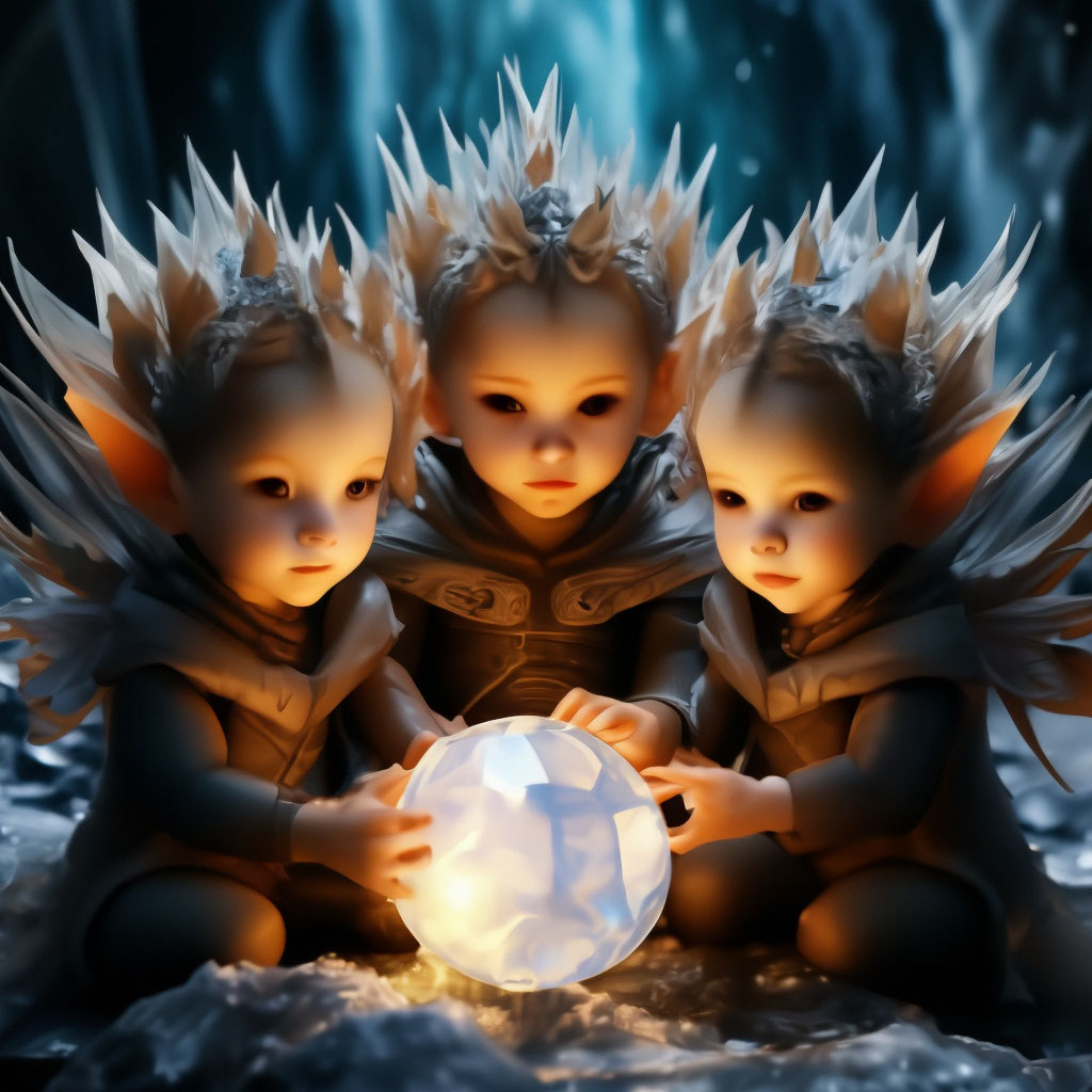 "Magical pixie babies, beautiful …" — image created in Shedevrum