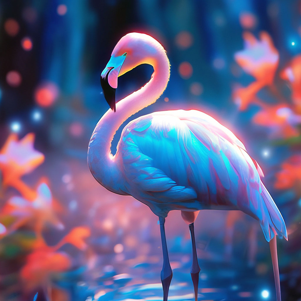 Rainbow Flamingo
