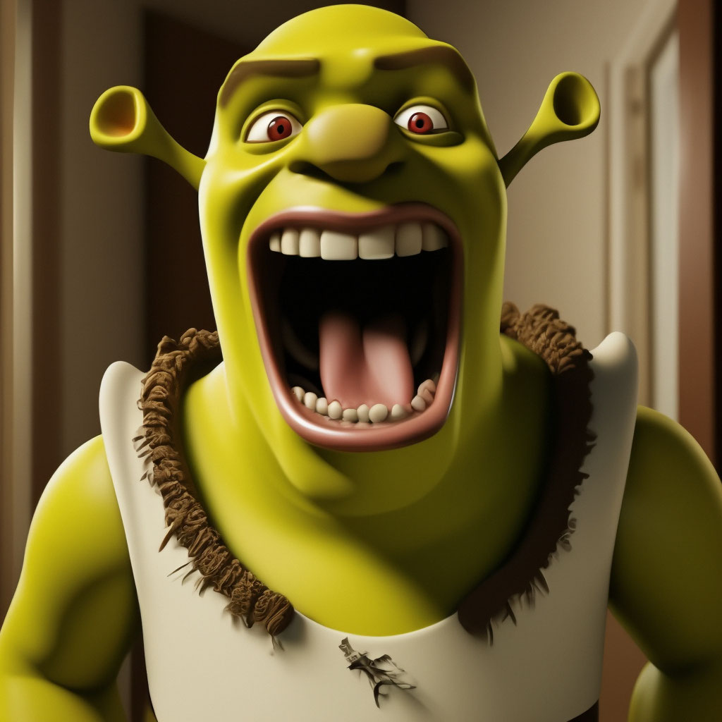 Shrek Mouth Open