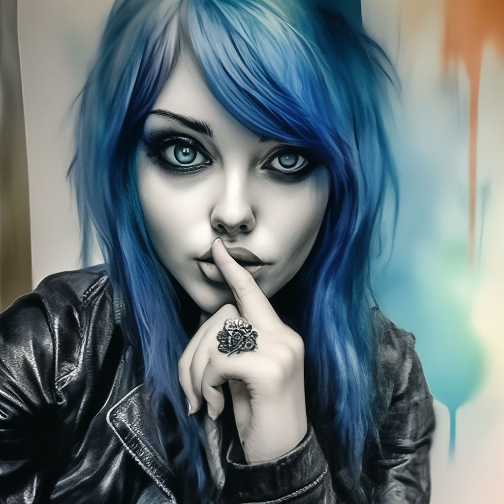 Chica Emo De Ojos Azules