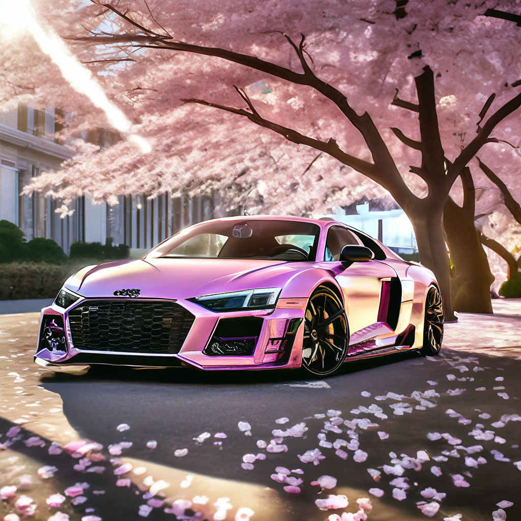 Audi R8 Rosa Mate