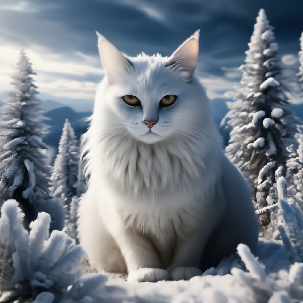 «cat cats alien landscape,Majestic …» — картинка создана в Шедевруме