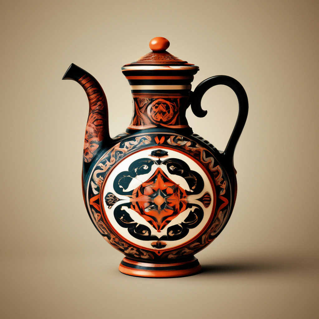 "Discreet vector logo using a ceramic …" — image created in Shedevrum