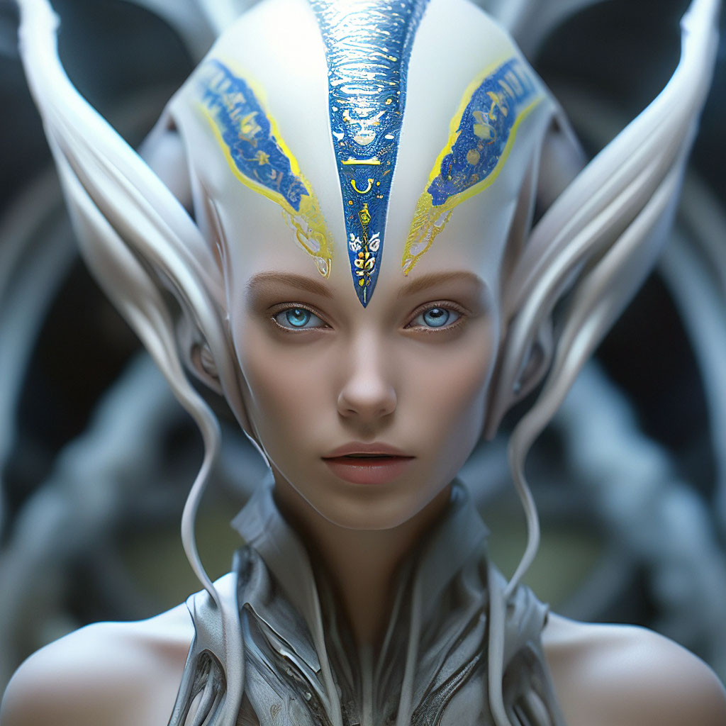 «Красивая инопланетная нимфа, 1024к…» — картинка создана в Шедевруме