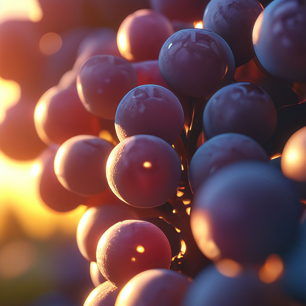 "Brown grapes high octane GGI/CGI …" — image created in Shedevrum