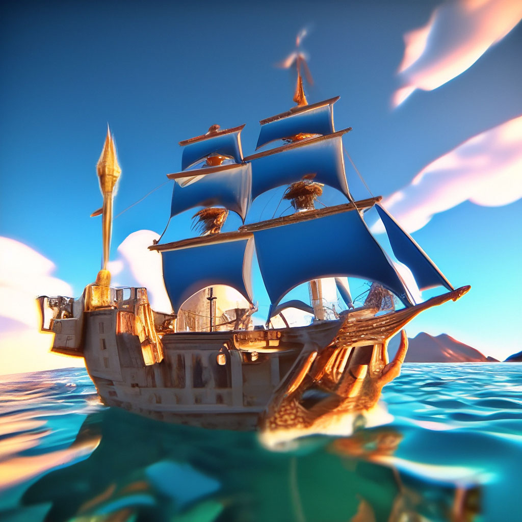 "Shailushay in the water 3d" — image created in Shedevrum