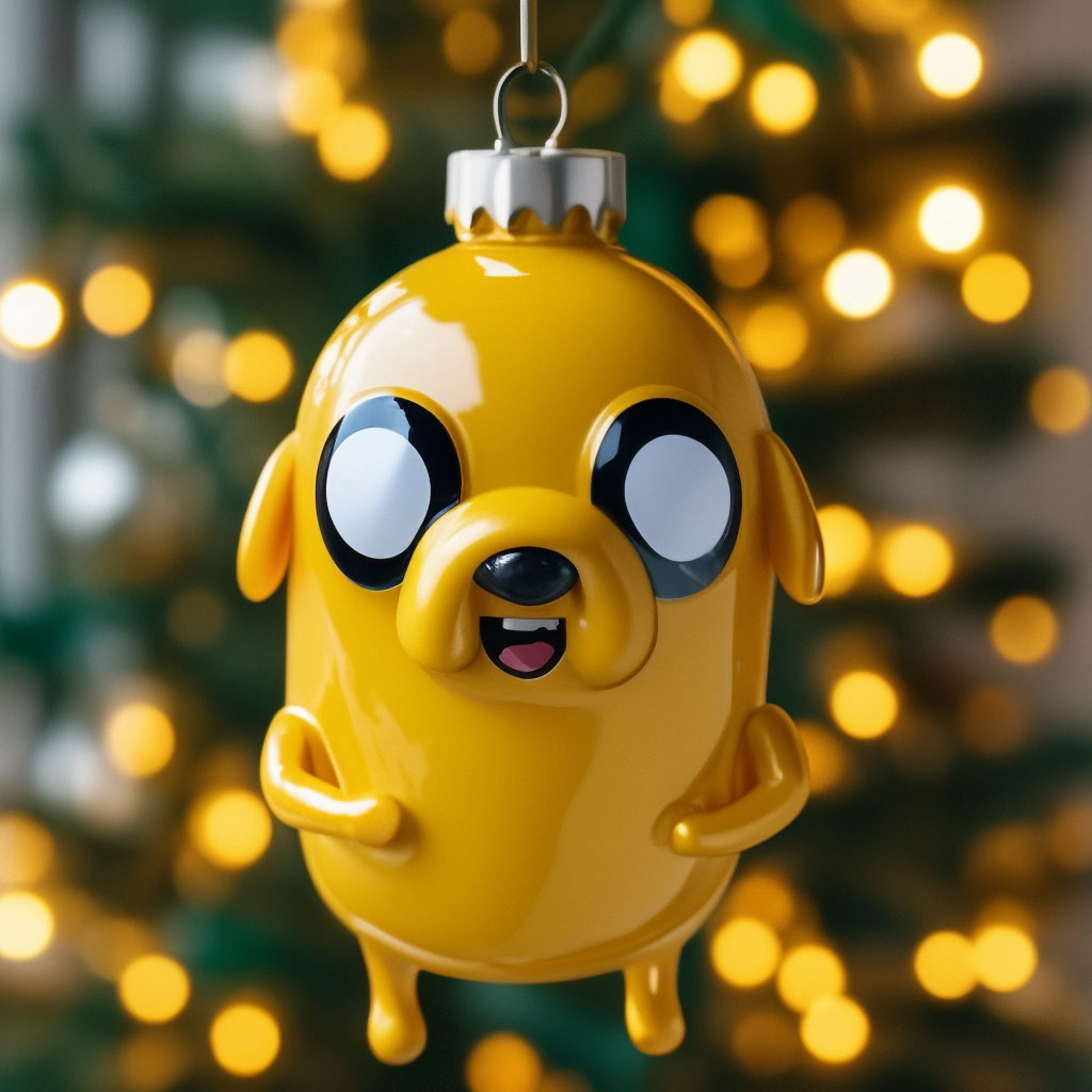 "🎄Jake collectible Jake AdventureTime…" — image created in Shedevrum