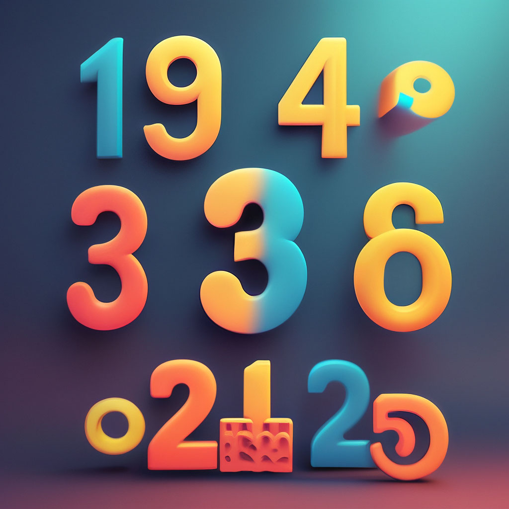 "All numbers 0 1 2 3 4 5 6 7 8 9" — image created in Shedevrum