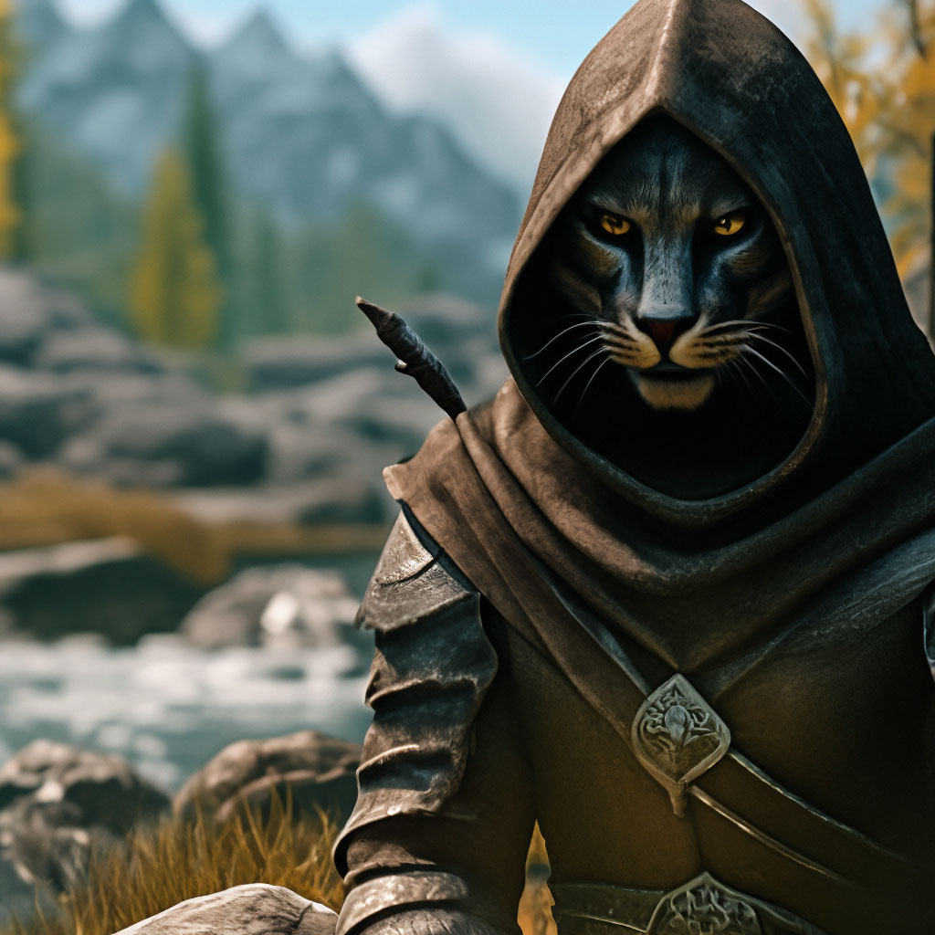 Skyrim Khajiit Thief Wallpaper 500x278