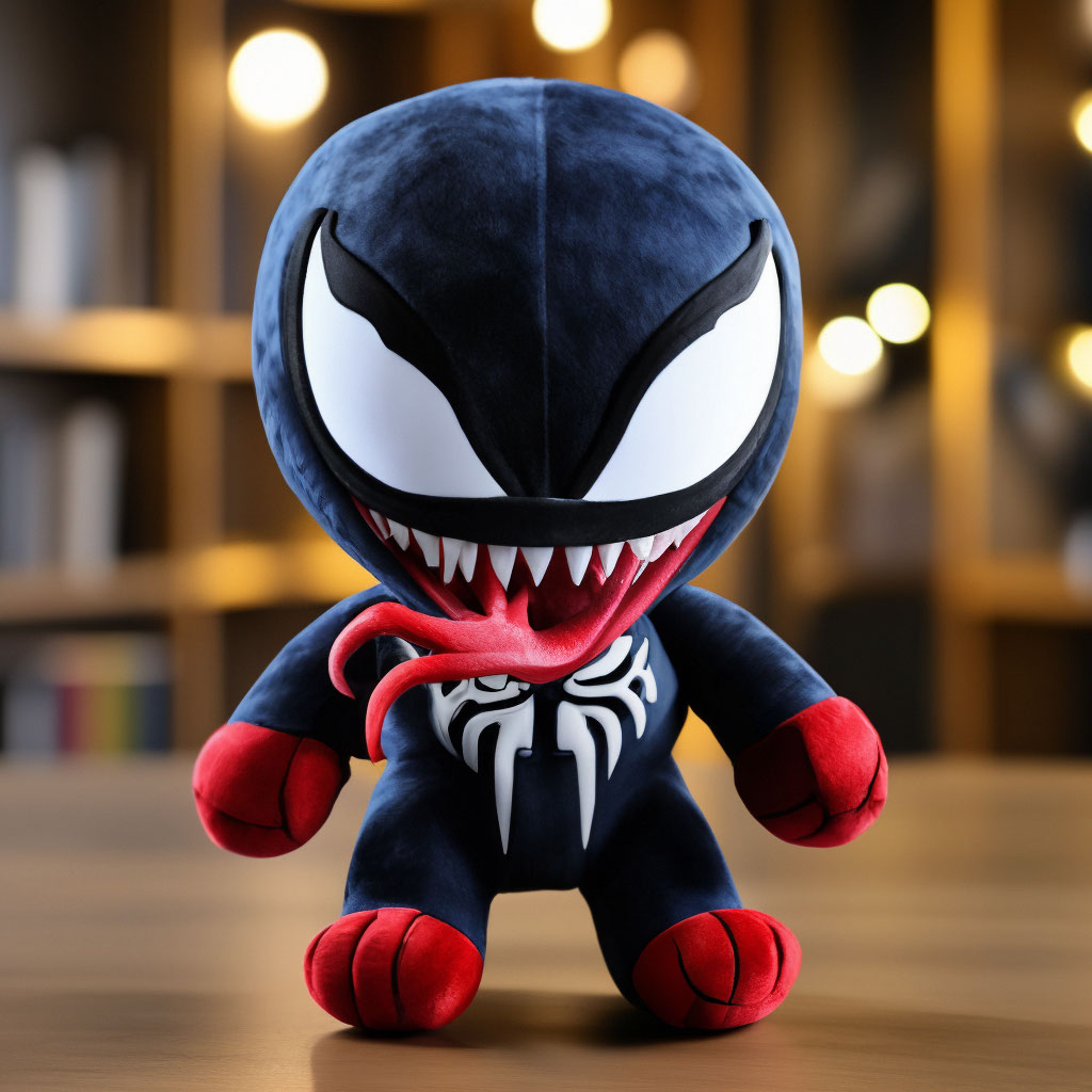 "Plush venom" — image created in Shedevrum