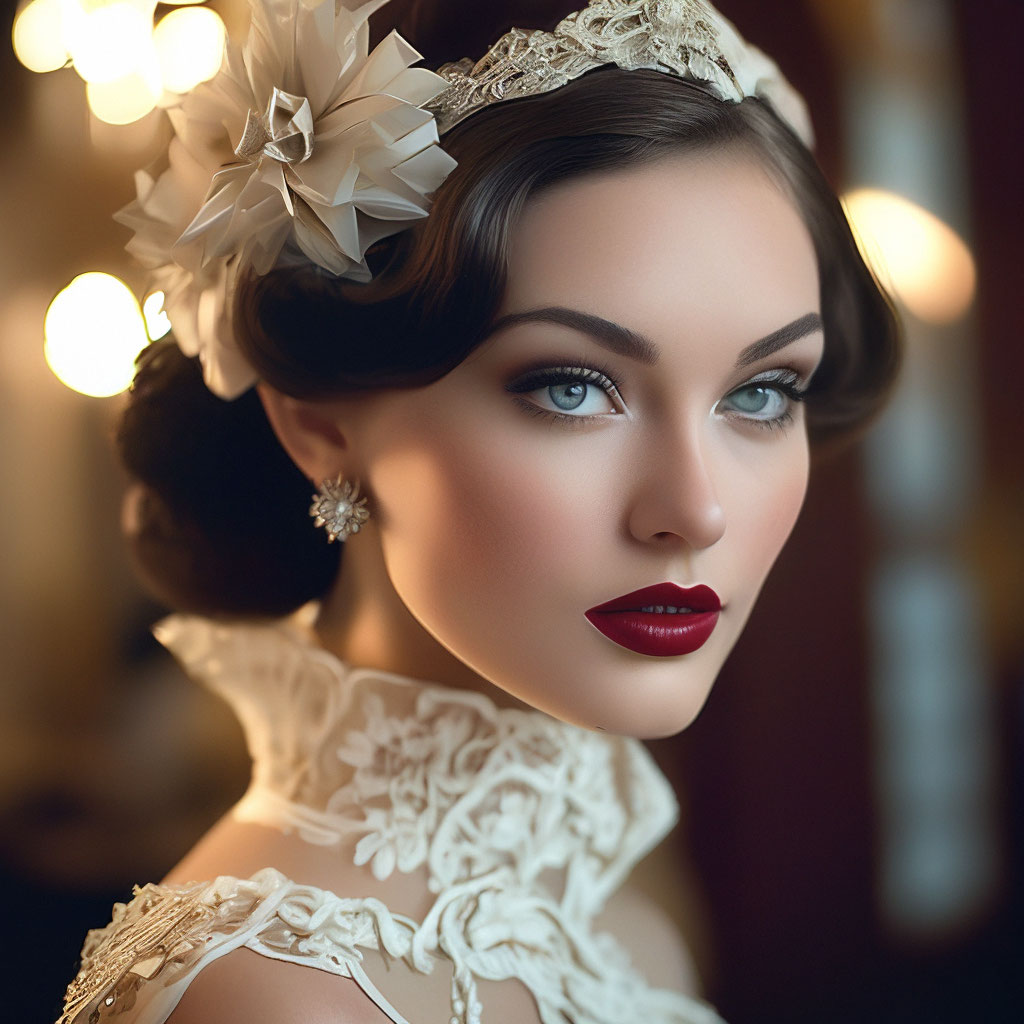 "Vintage, girl of the 30s, 19th …" — image created in Shedevrum