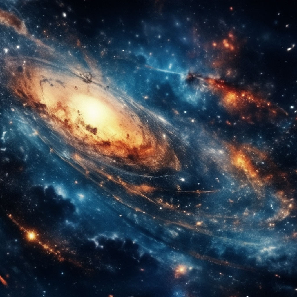 "Cosmos galaxy" — image created in Shedevrum