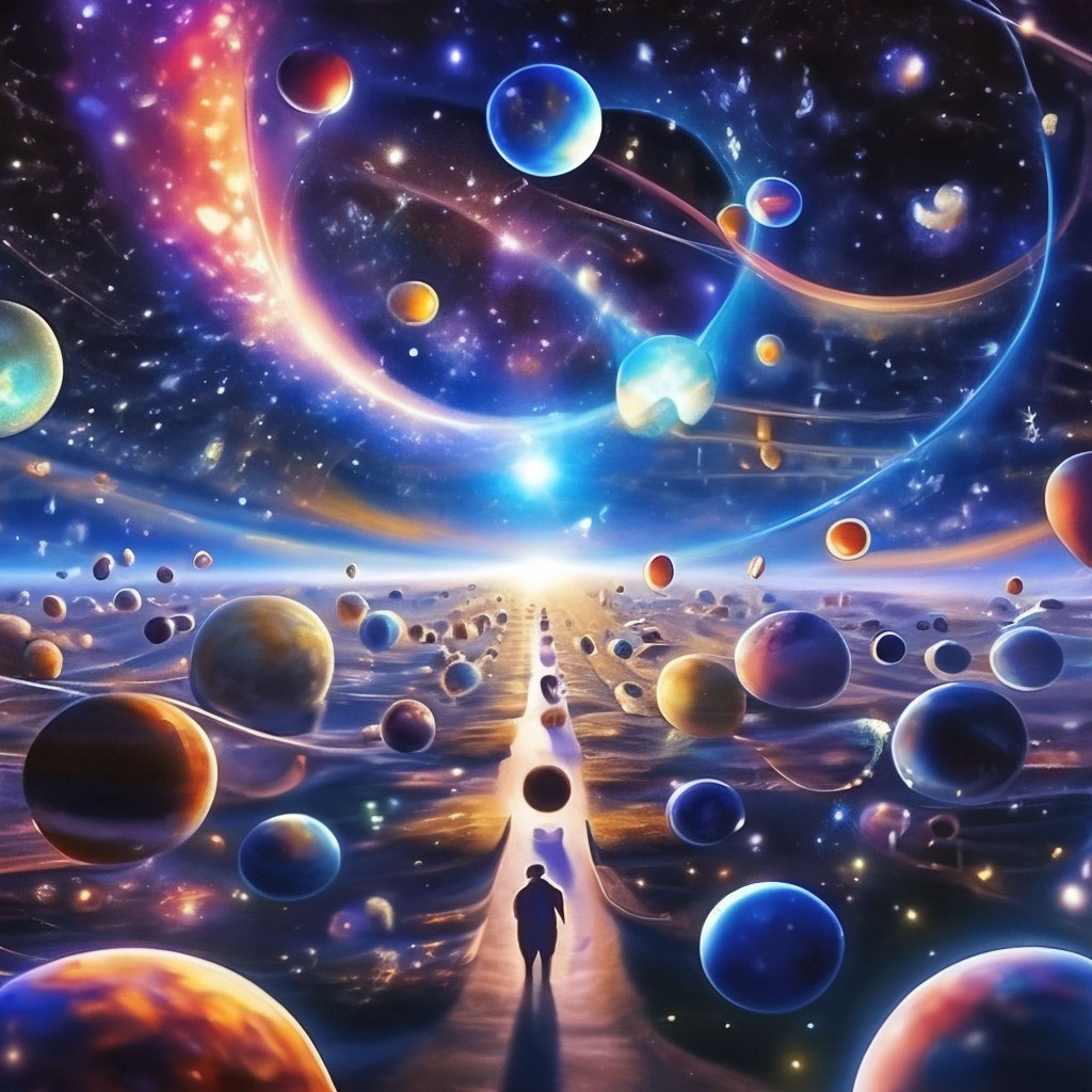 ""In an infinite number of universes …" — image created in Shedevrum