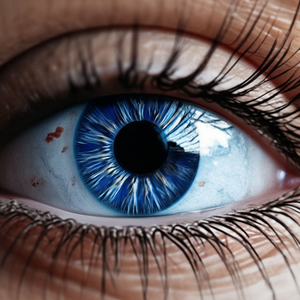 "Birch-blue eye, aesthetically …" — image created in Shedevrum