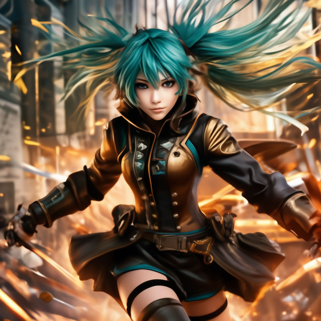 "Miku Hatzune en el estilo steampunk …" — imagen creada en Shedevrum