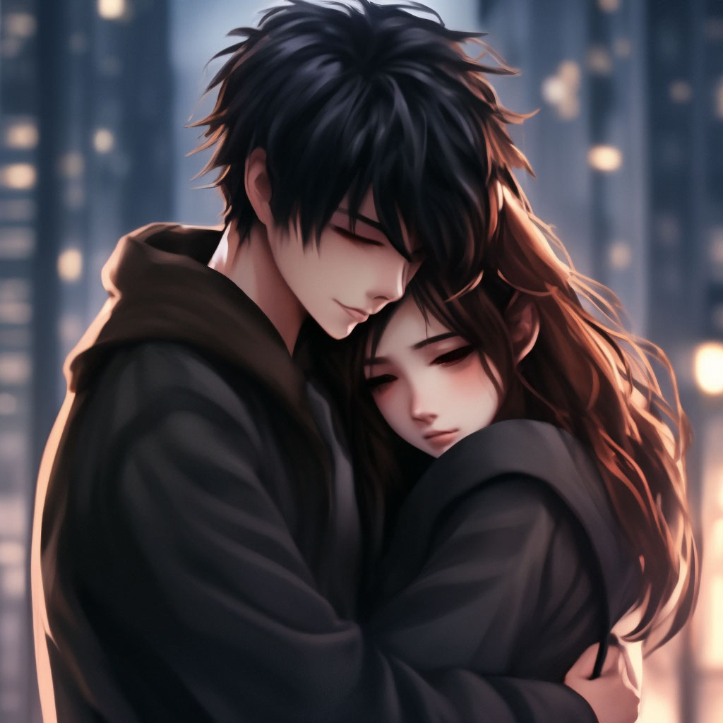 Anime Sad Hug