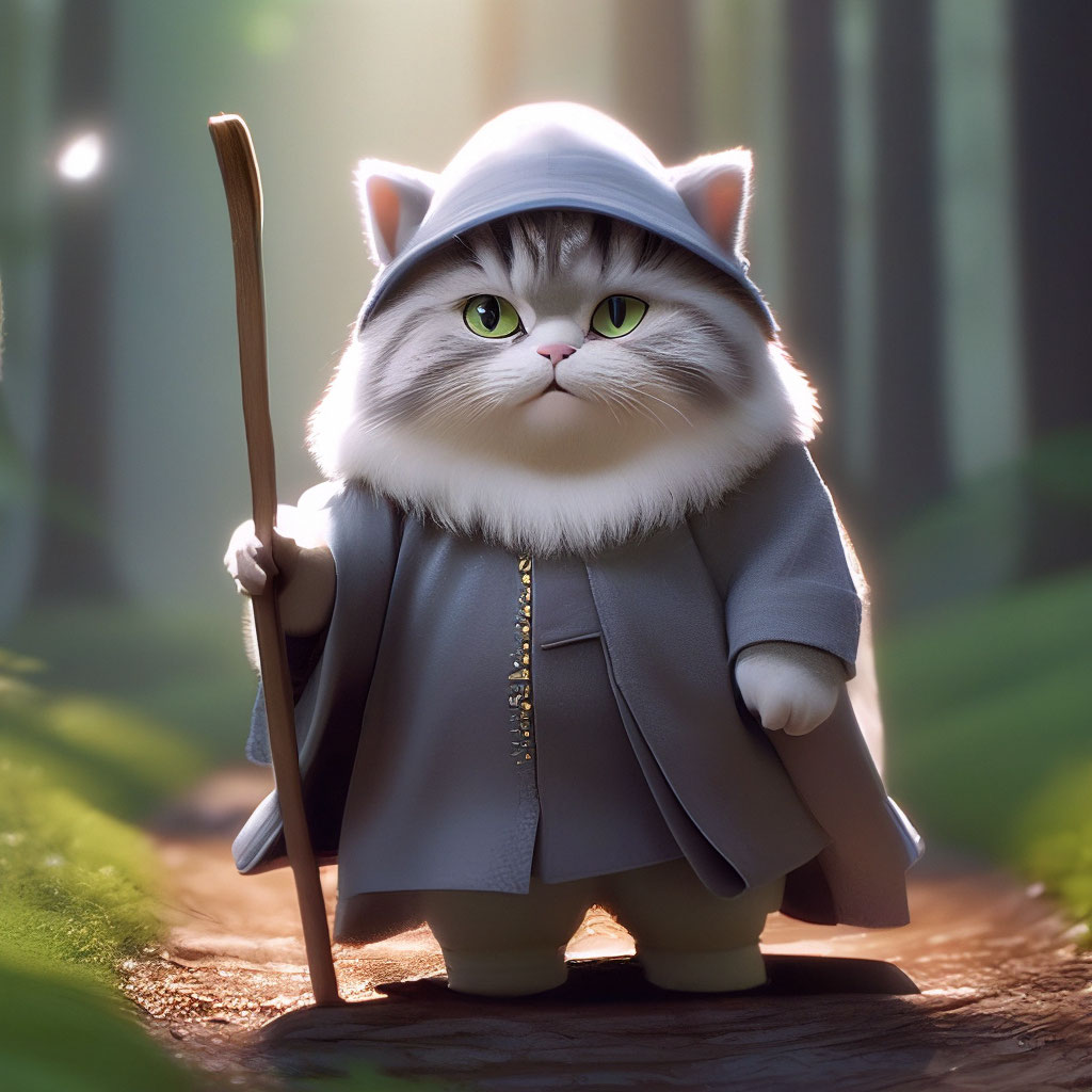 "Fat kitten, milota, nyash-myash, Gandalf the cat, Gandalf, Gandalf ...