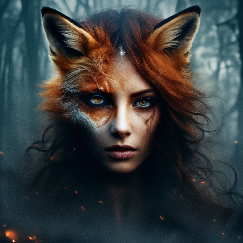 Half Girl Half Fox