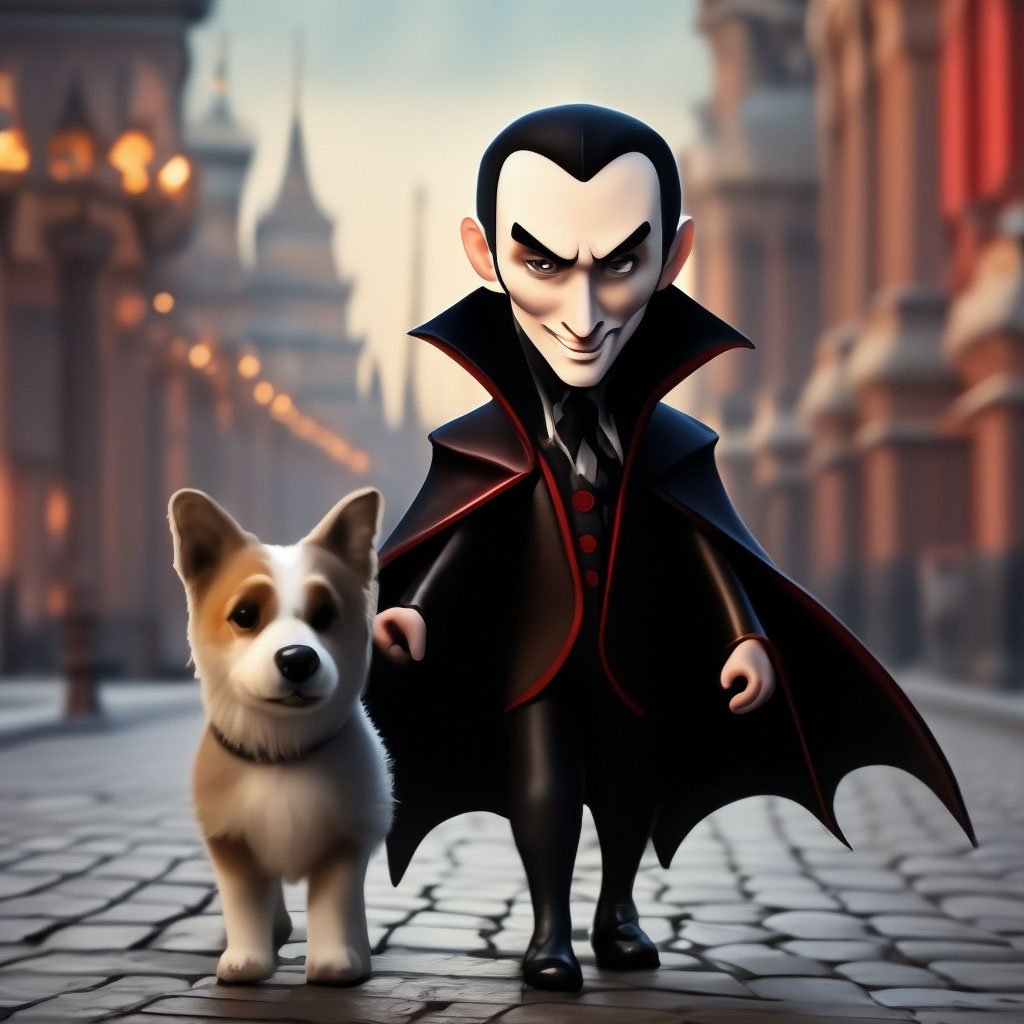 Cartoon Count Dracula