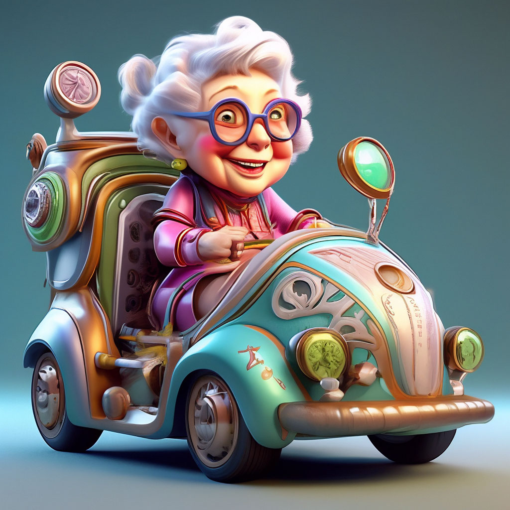 Funny Old Lady Pictures Cartoon