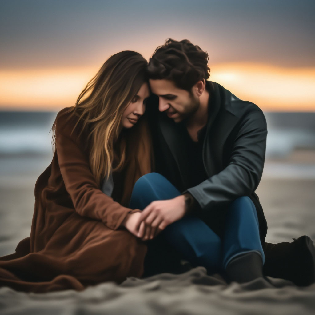 "You are silent and I am silent, sit closer to me, let's be silent ...