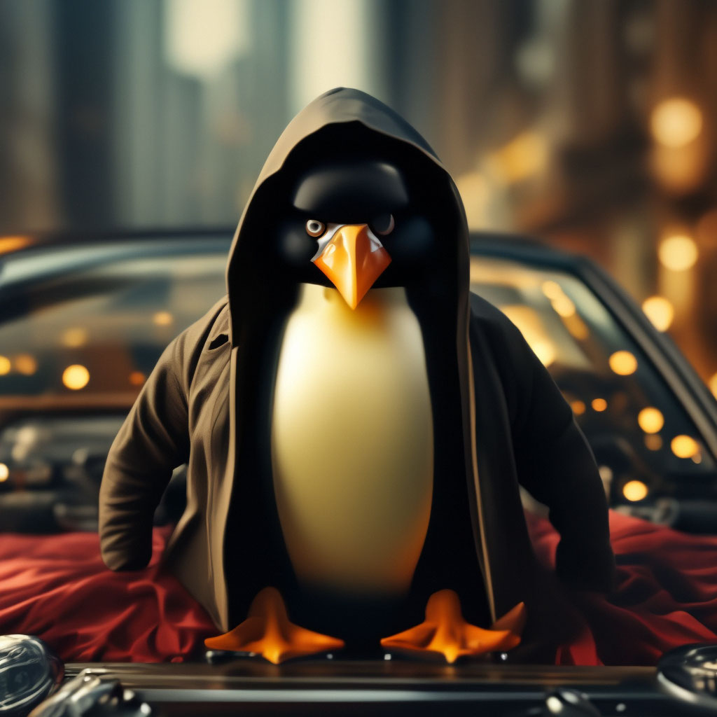 "Linux under the Hood" — image created in Shedevrum