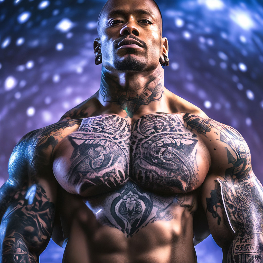 tattooed bodybuilder