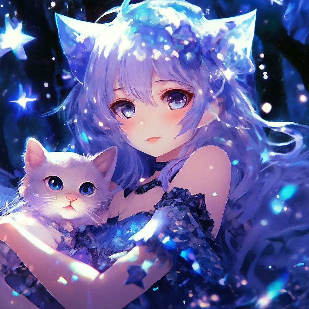 "Beautiful anime cat girl,with …" — image created in Shedevrum