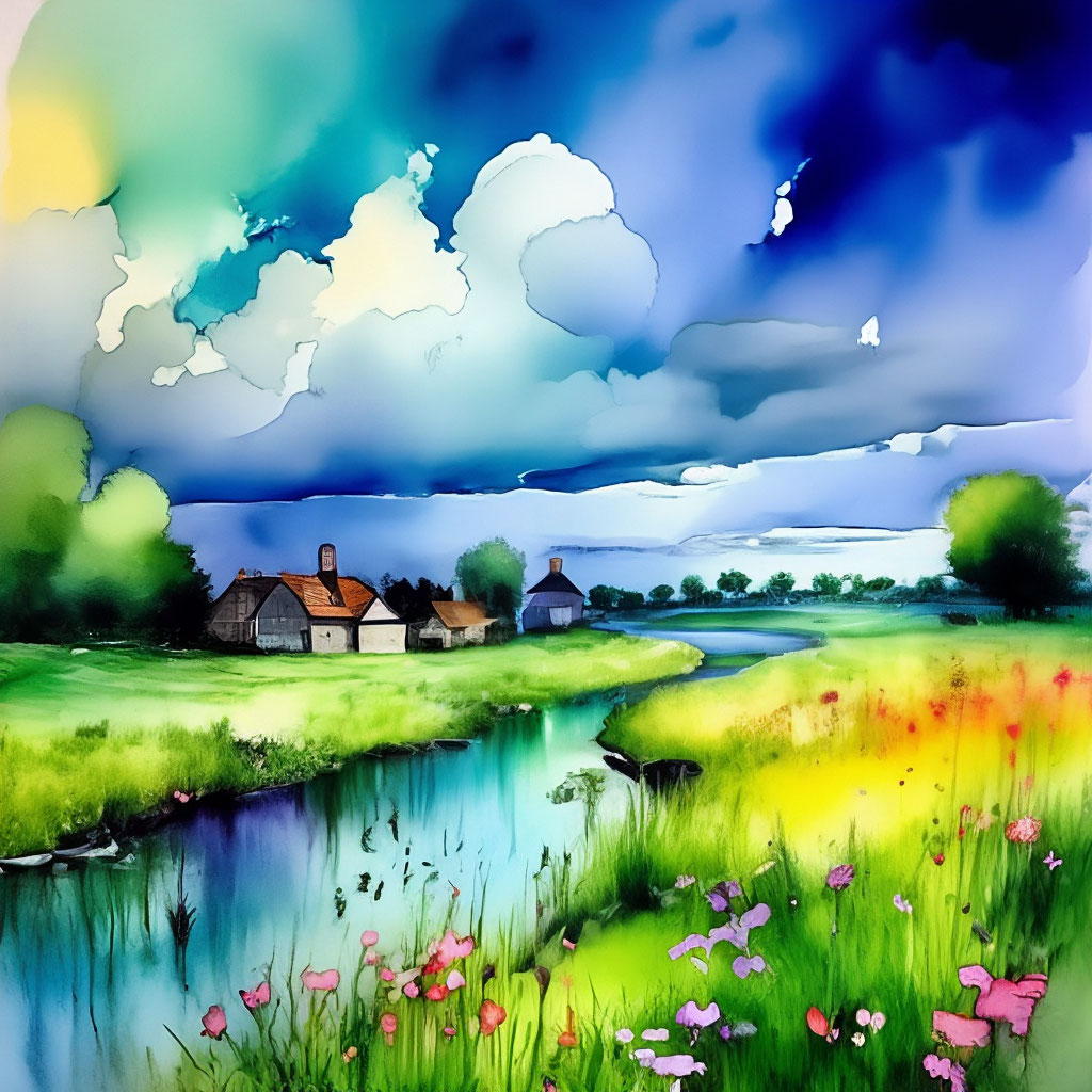 Airbrush Painting Landscape