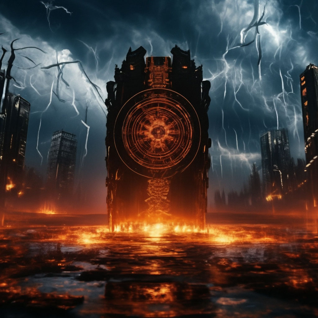 "Runic fractal circle in the starry …" — image created in Shedevrum