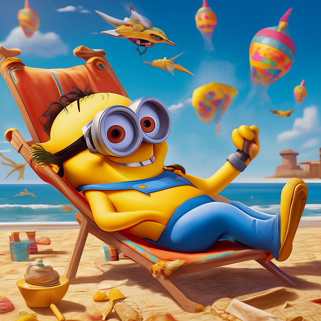 Minions On The Beach