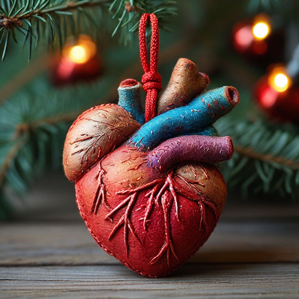 "The real human heart, tied up from a red thread" — imagen creada en ...