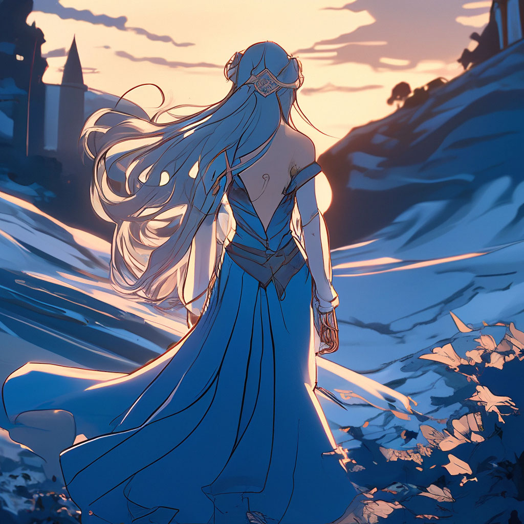 "Vector graphics, elf, aesthetically …" — image created in Shedevrum