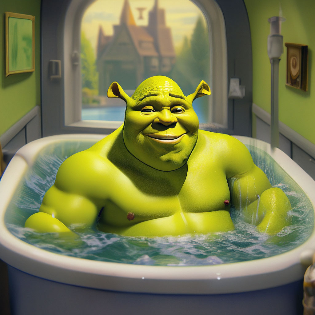 Shrek An Tiarna Ceoil Farquaad Bathtub Lord Farquad In The Bath Tub