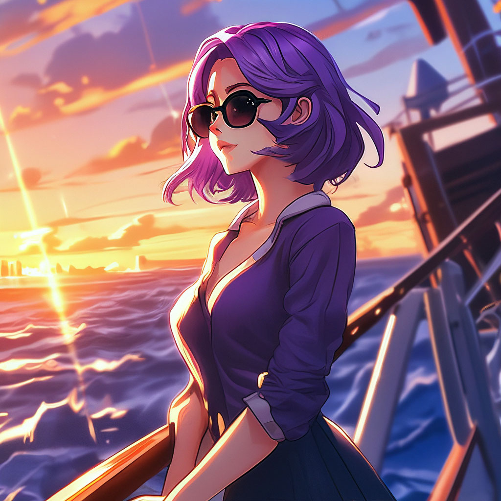 Chica Anime Al Sol Sol