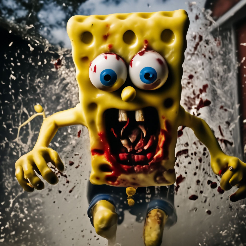 Spongebob De Slaapfeestje Zombie Herenkostuum OppoSuits Spongebob™