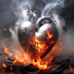 «Sad hearts: burn as my heart burns! Hyper grey - silver, sad , Fire ...