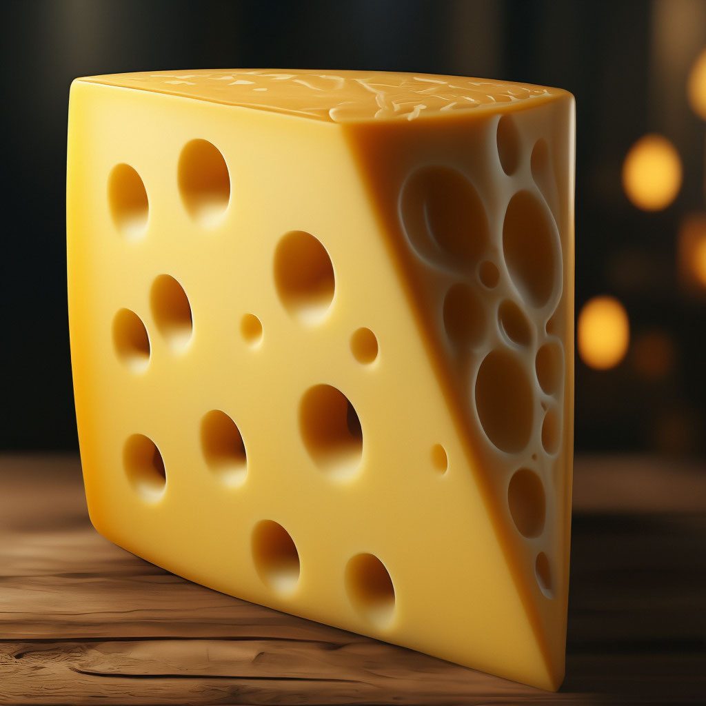 "Cheese listener, realistic" — image created in Shedevrum