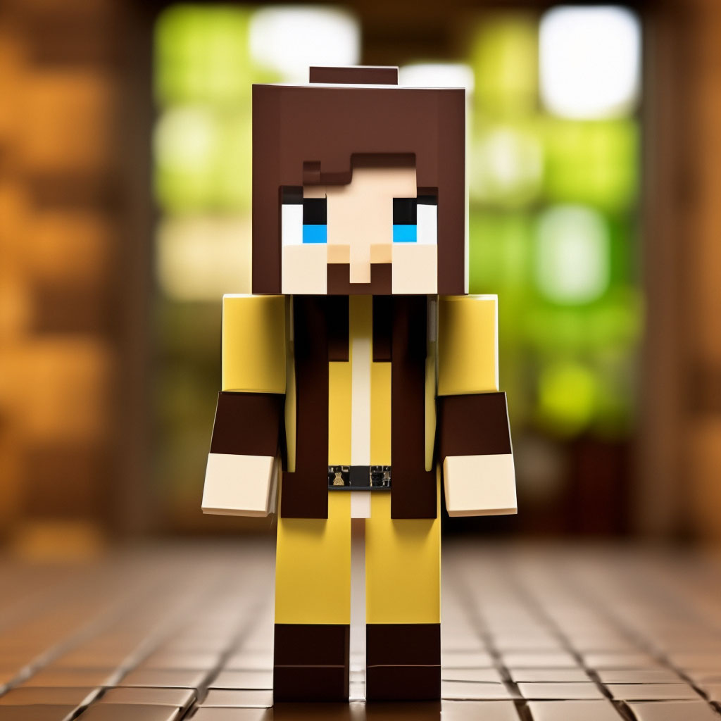 «Minecraft, frontal view, centered …» — картинка создана в Шедевруме