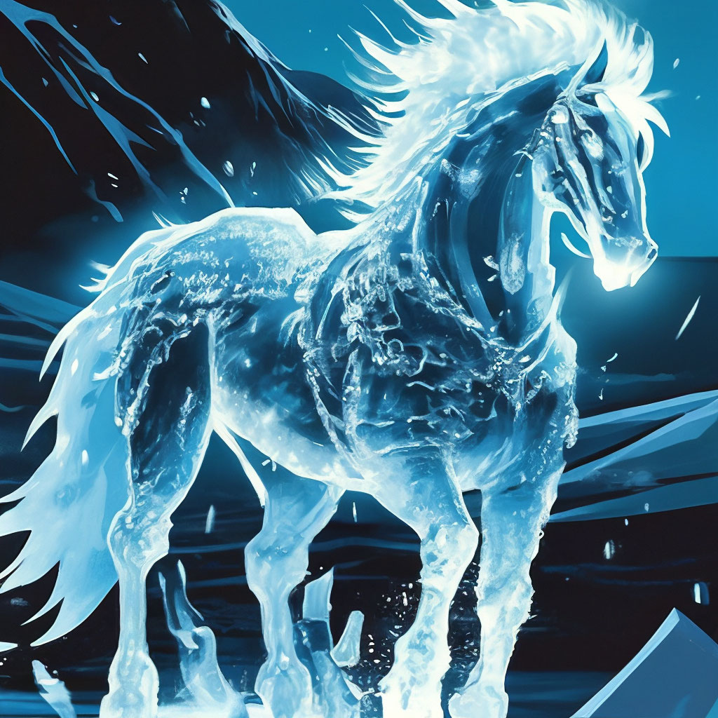 Ice Horse Wallpaper