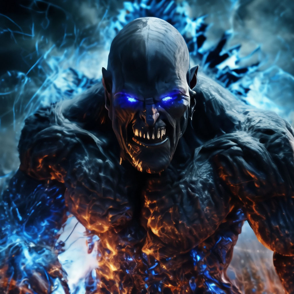 "Digital work of art horror is …" — image created in Shedevrum