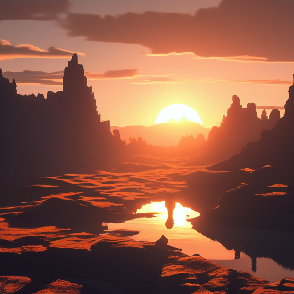 "Sinister valley effect, 4k, …" — image created in Shedevrum