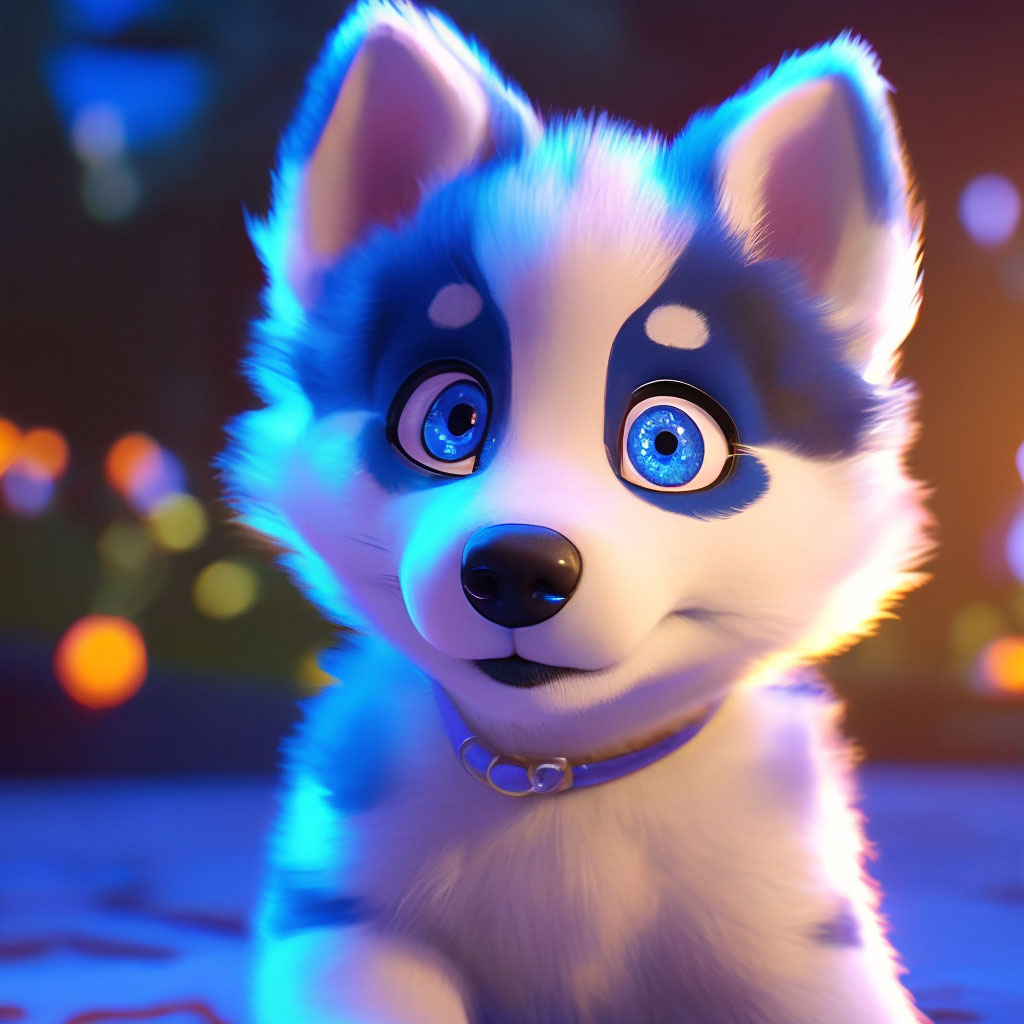 Baby Husky Blue Eyes