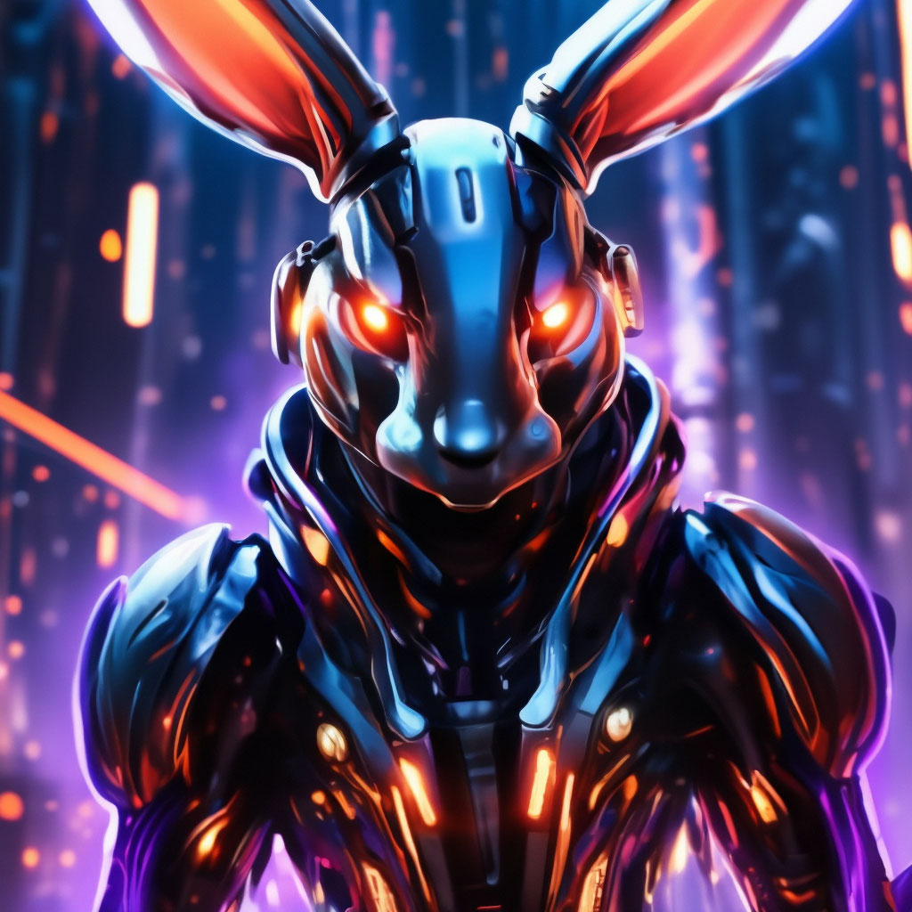 "Crocus rabbit" — image created in Shedevrum